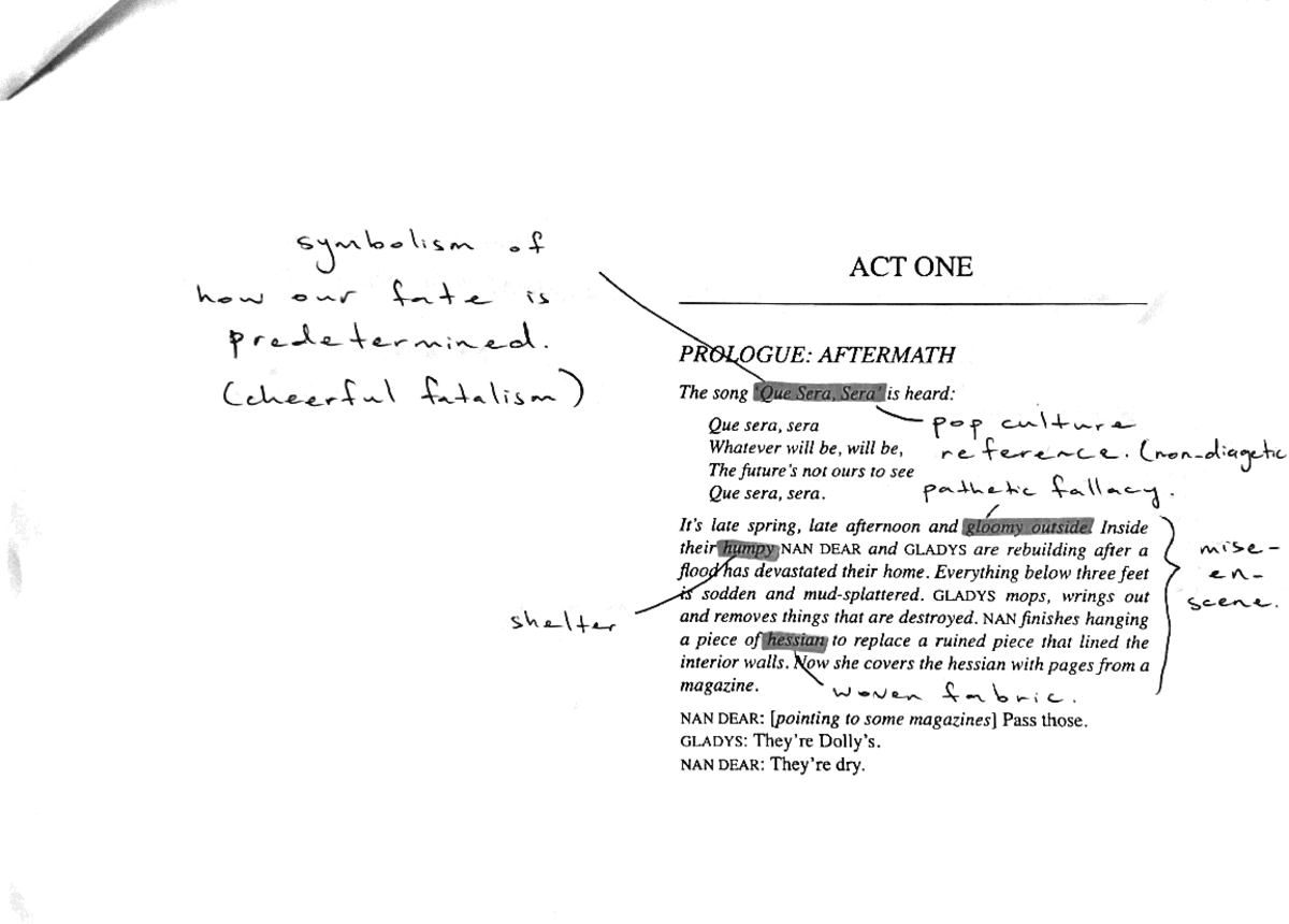 Annotation - Fully Annotated Act 1 of Rainbows End (Symbolism & Fate ...