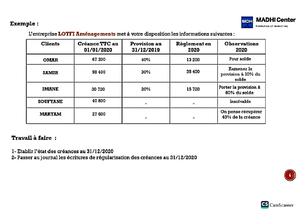 Exercices Corrigés Sur Les Travaux Dinventaire Comptabilité Générale