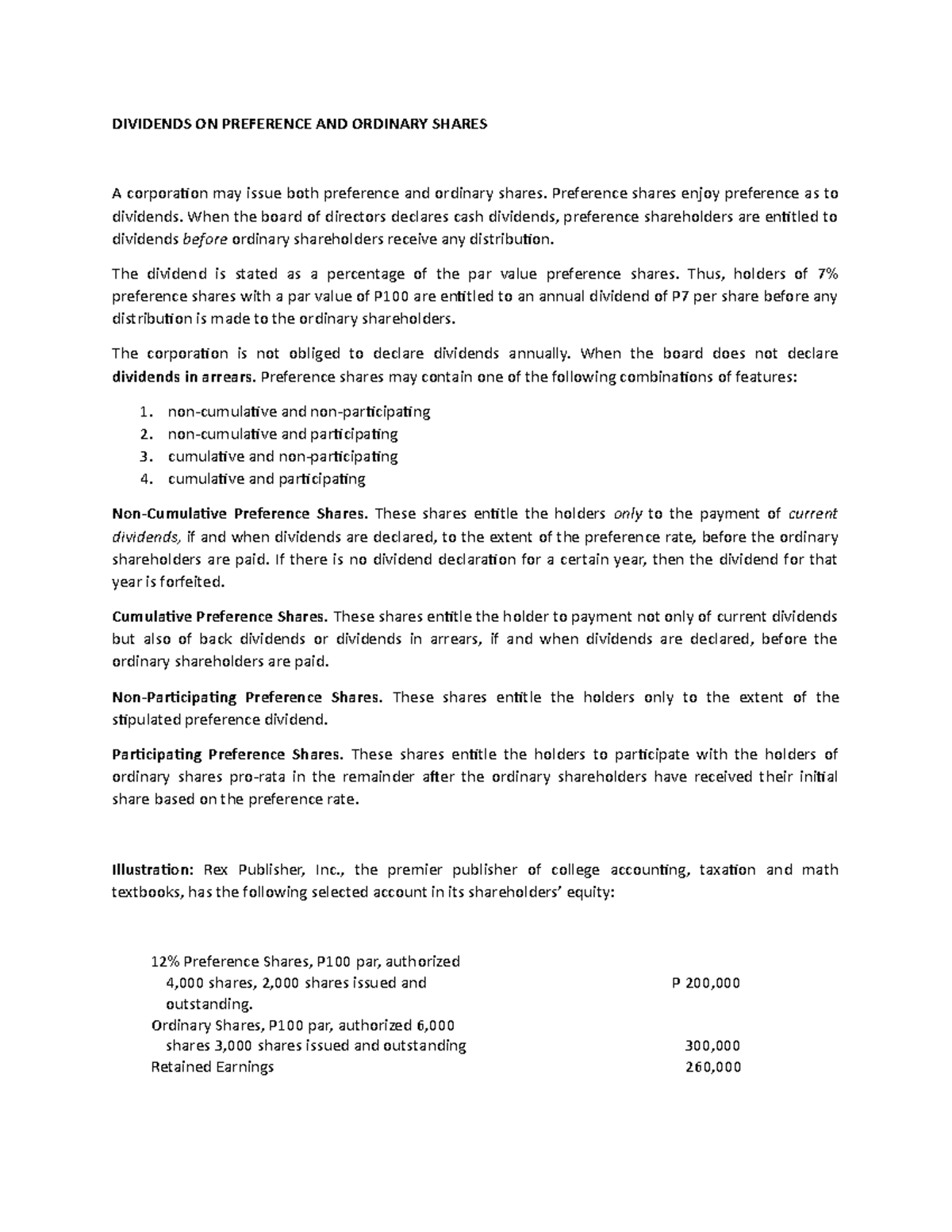 Dividends on Preference vs. Ordinary Shares: Key Insights and Analysis ...