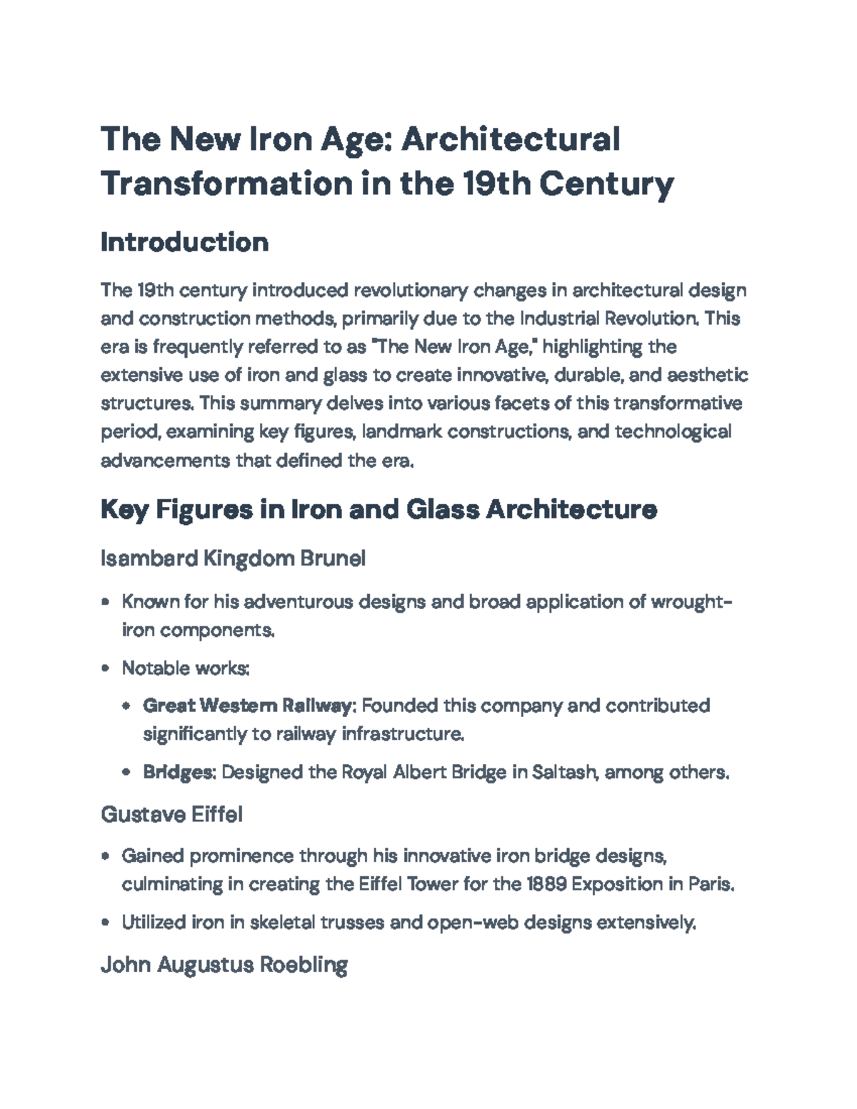 The New Iron Age: Architectural Innovations of the 19th Century - The ...