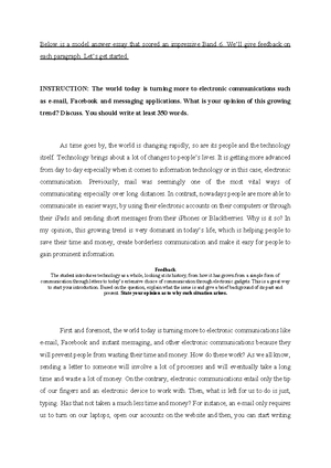 Non Linear Text Exercise - EXERCISE 1 Answer the questions based on the ...