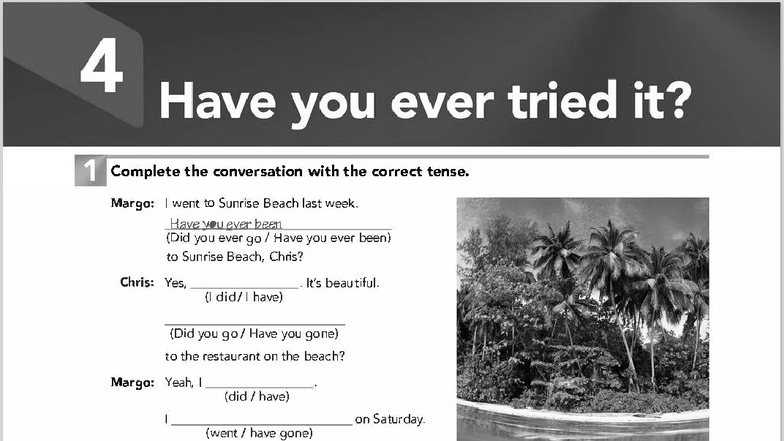 B1 Unit 4-5 Activities: Complete Conversations and Practice Tenses ...