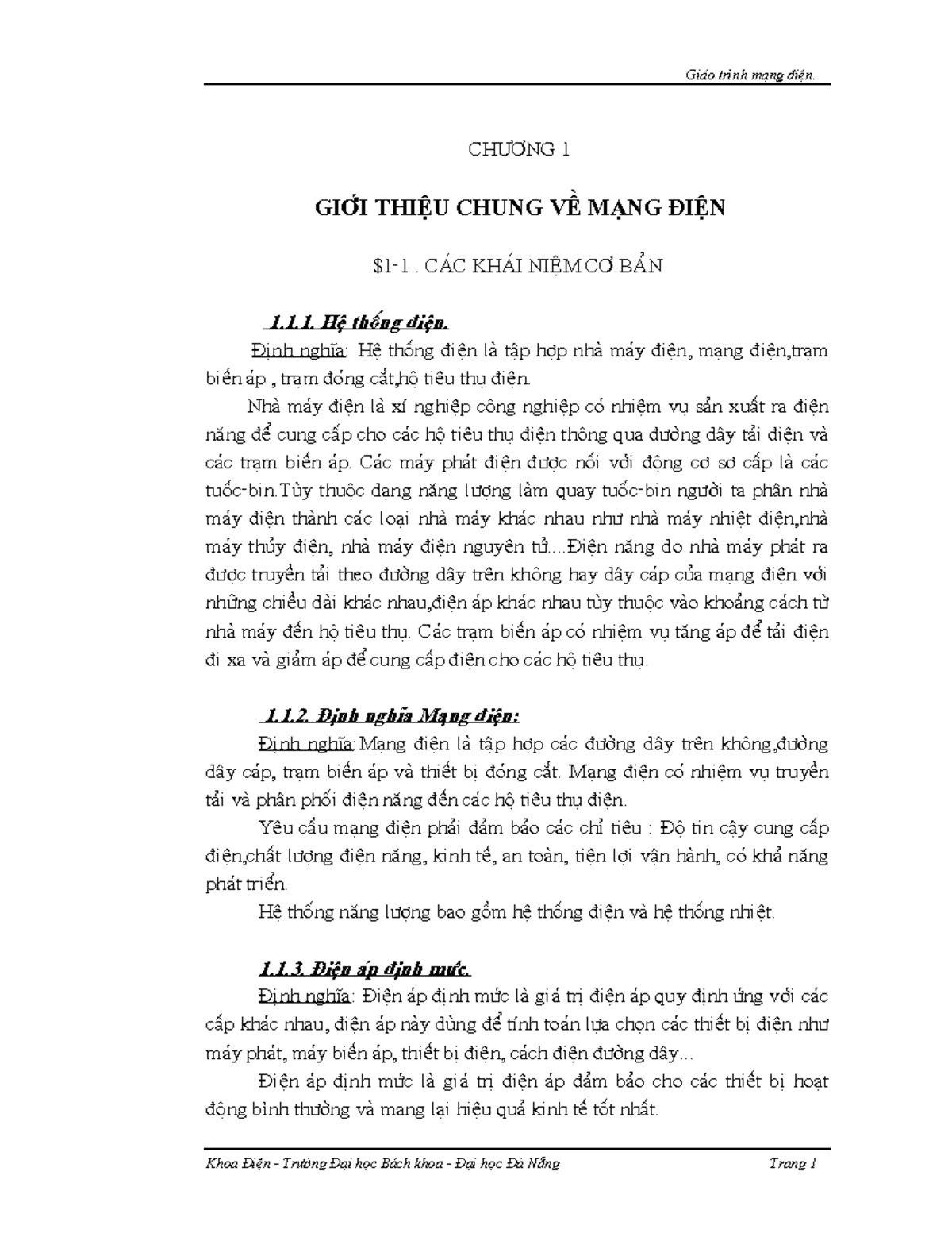 GIÁO Trình MẠNG ĐIỆN - Giáo Trình :DDD Overview and Insights - Studocu