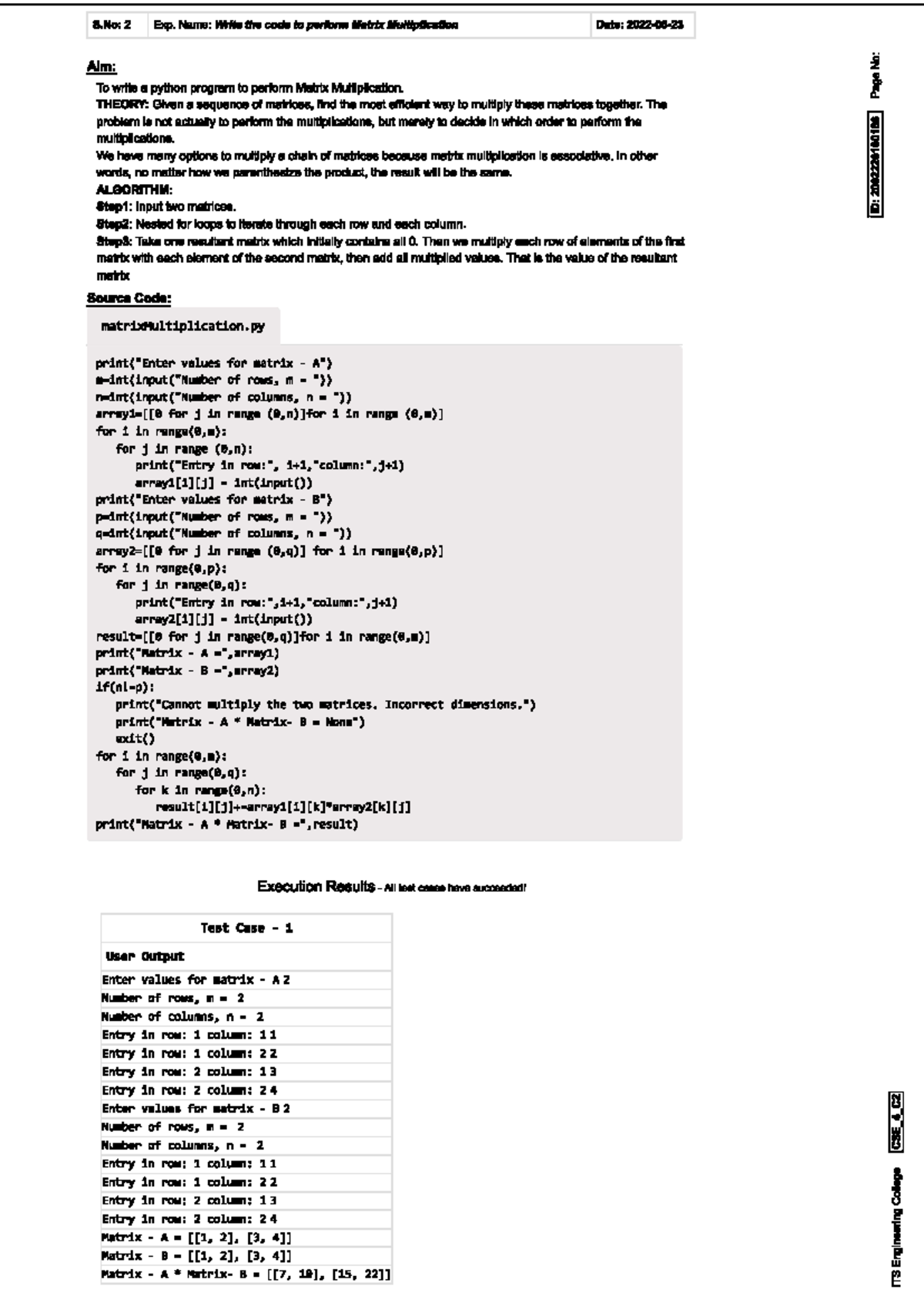 2p - python project - Computer science - Studocu