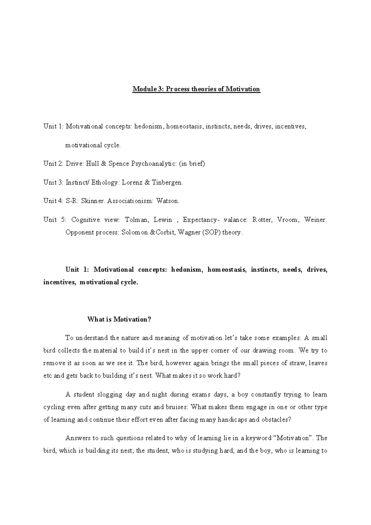 ILM M3: Understanding Process Theories of Motivation and Key Concepts ...