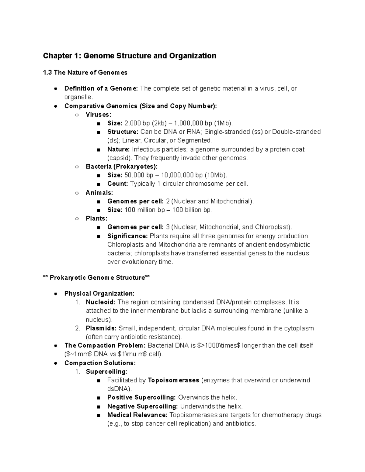 Genetics 101: Exam 1 Review Notes on Genomes and Inheritance - Studocu