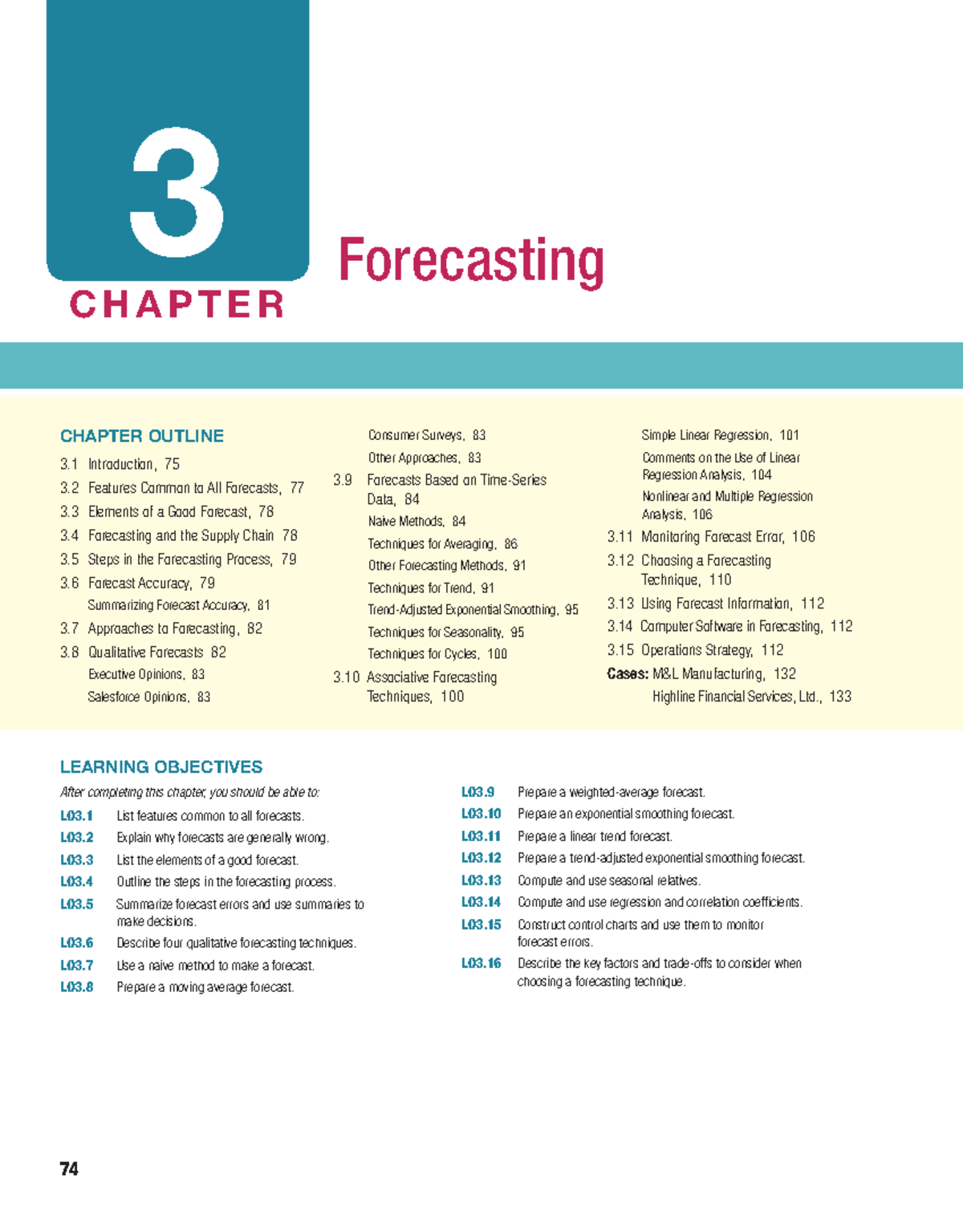 03.0 - Forecasting - Operations Management Chapter 3 Summary - Studocu