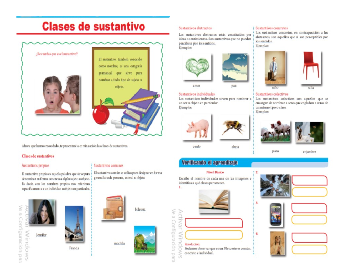 El Sustantivo y sus Clases en Español: Guía Completa para Estudiantes ...