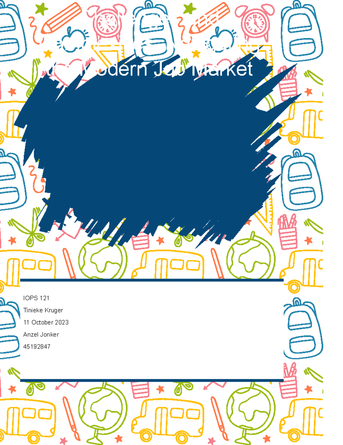 IOPS 121 opstel - Summary - IOPS 121 Tinieke Kruger 11 October 2023 ...