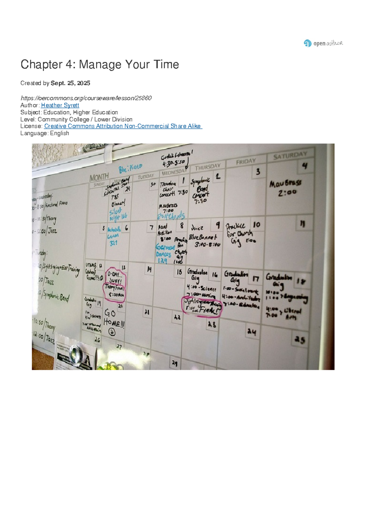 Chapter 4: Time Management Strategies in EDUC 1300 - Studocu