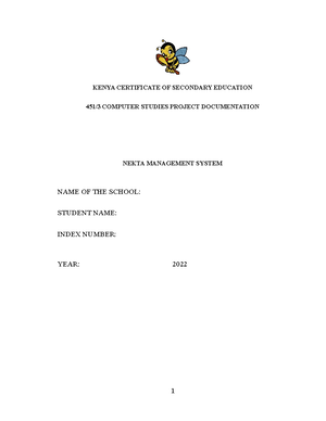 KCSE 2022 - Nekta Management System - NEKTA MANAGEMENT SYSTEM KENYA CERTIFICATE OF SECONDARY ...