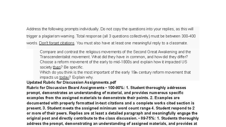 Comparative Analysis of Religious Movements: Second Great Awakening vs ...