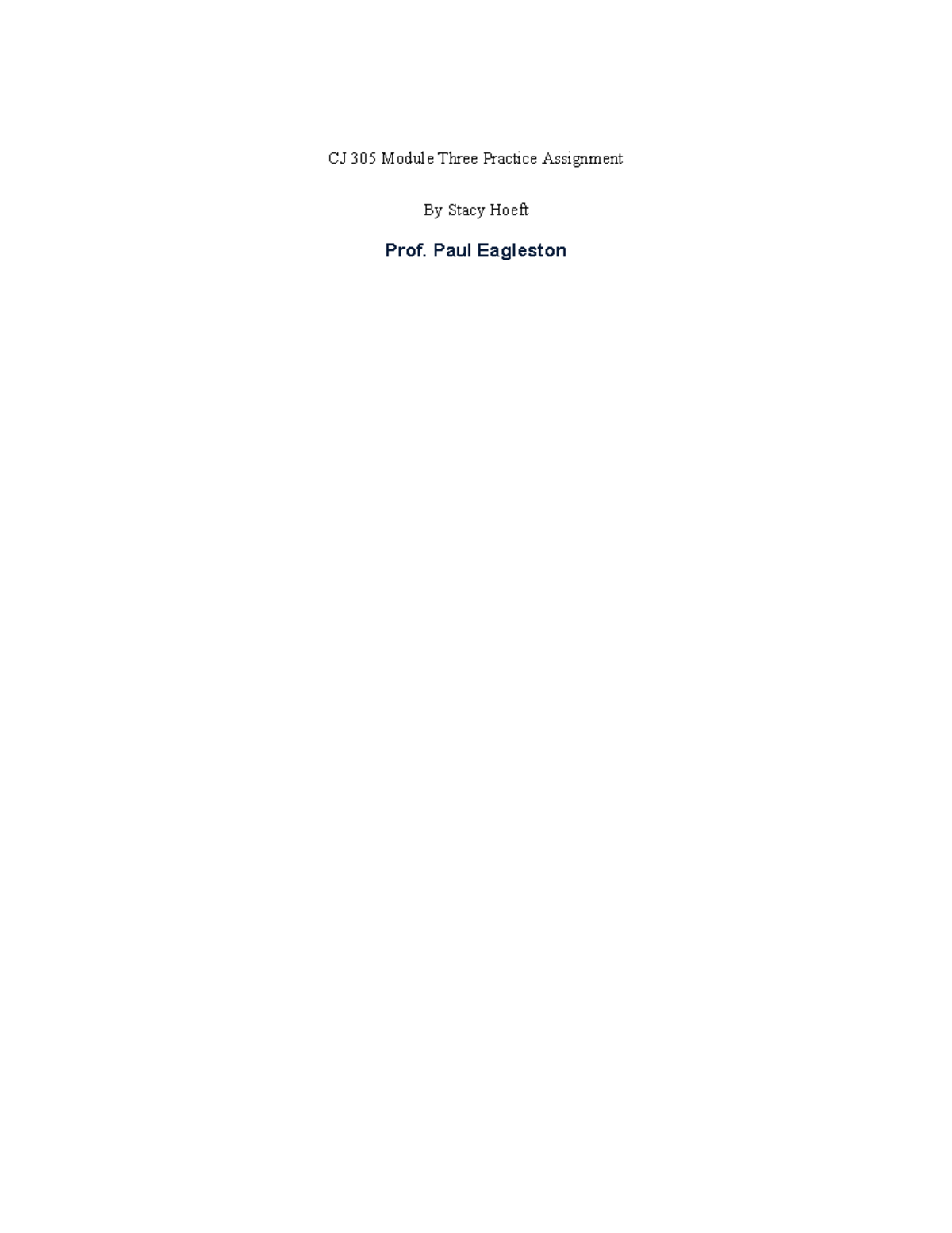 CJ 305 Module Three Practice Activity: Milwaukee Community Website ...