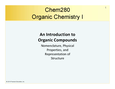 CHEM 281 - SFU - Organic Chemistry and Laboratory I - Studocu