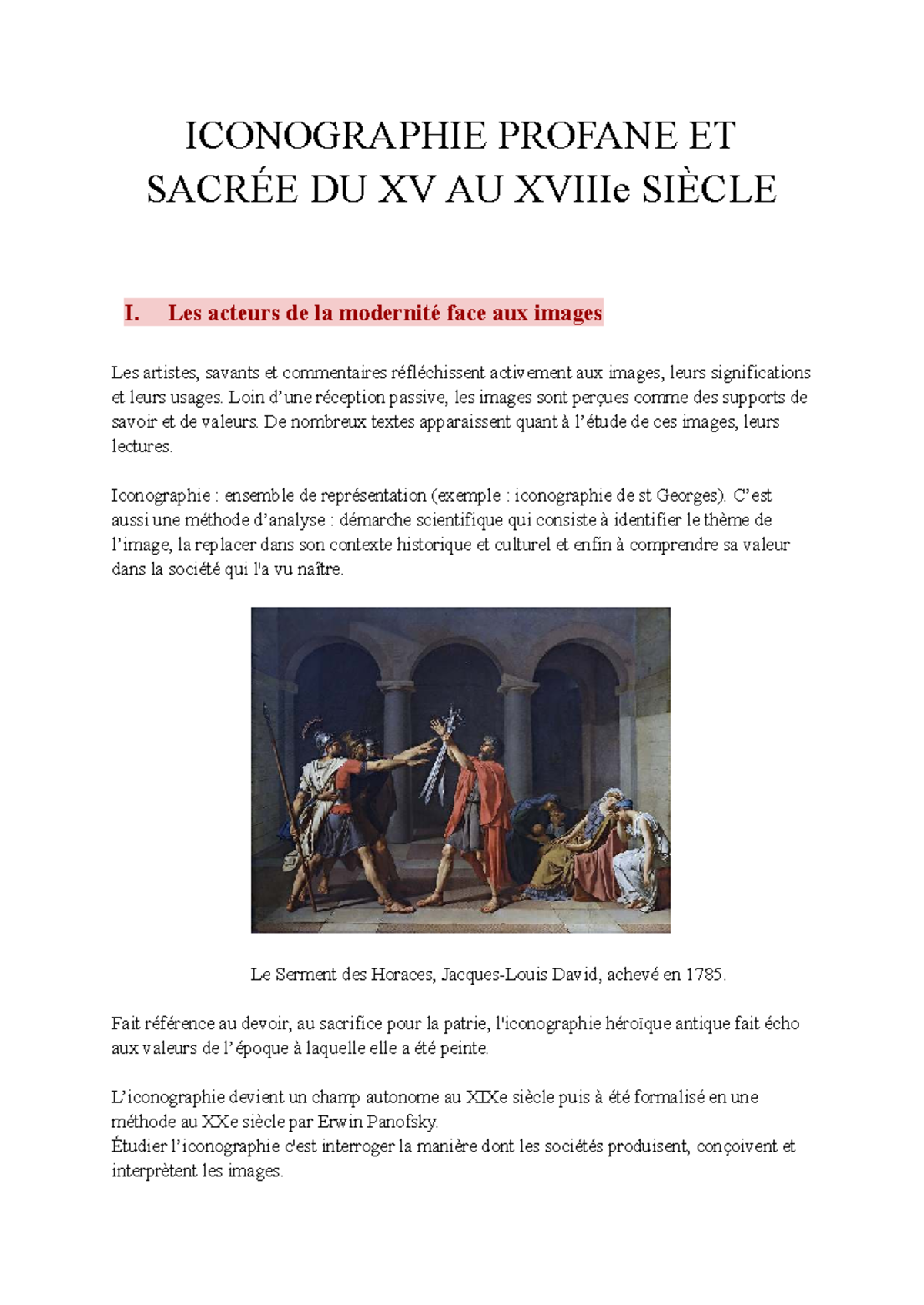 Iconographie Profane et Sacrée du XV au XVIIIe Siècle: Analyse et ...