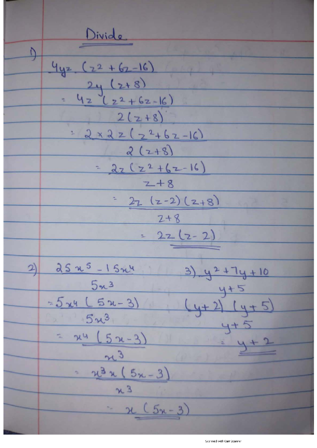 Worksheet 3 Algebraic Expressions And Factorization Techniques Studocu