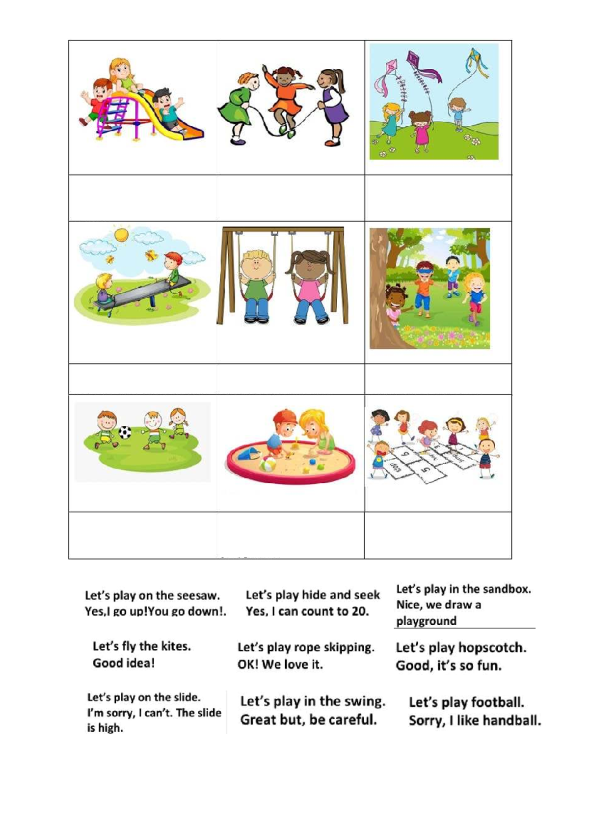 Ф. Rd: In the Playground Activities and Dialogues - Studocu