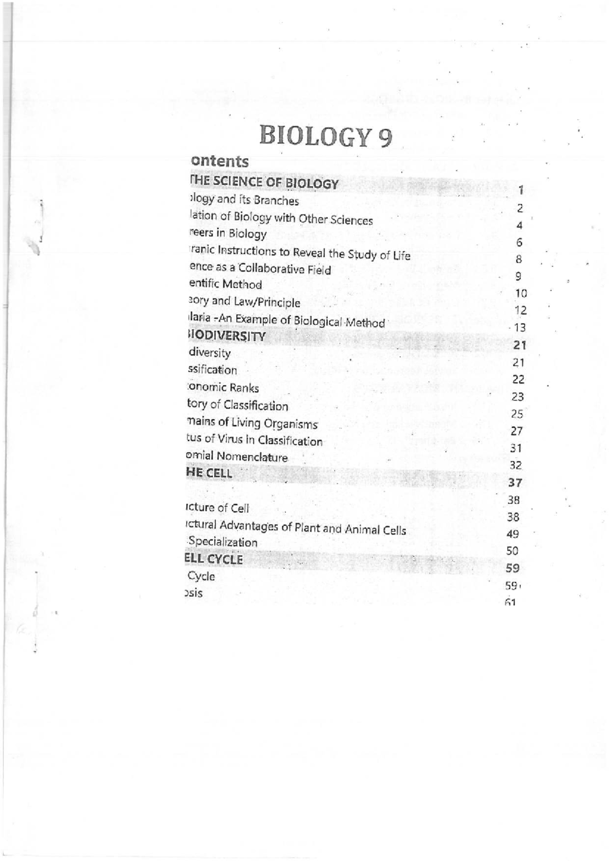 Biology 9: Comprehensive Study Guide on Life Sciences - Studocu