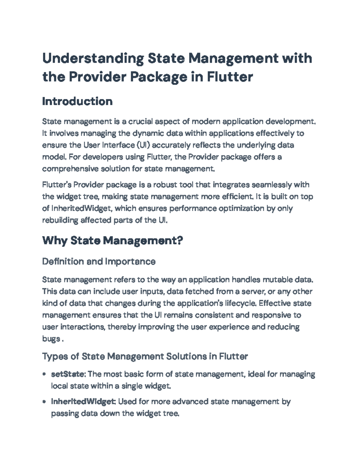 Understanding State Management with Provider in Flutter - Understanding ...