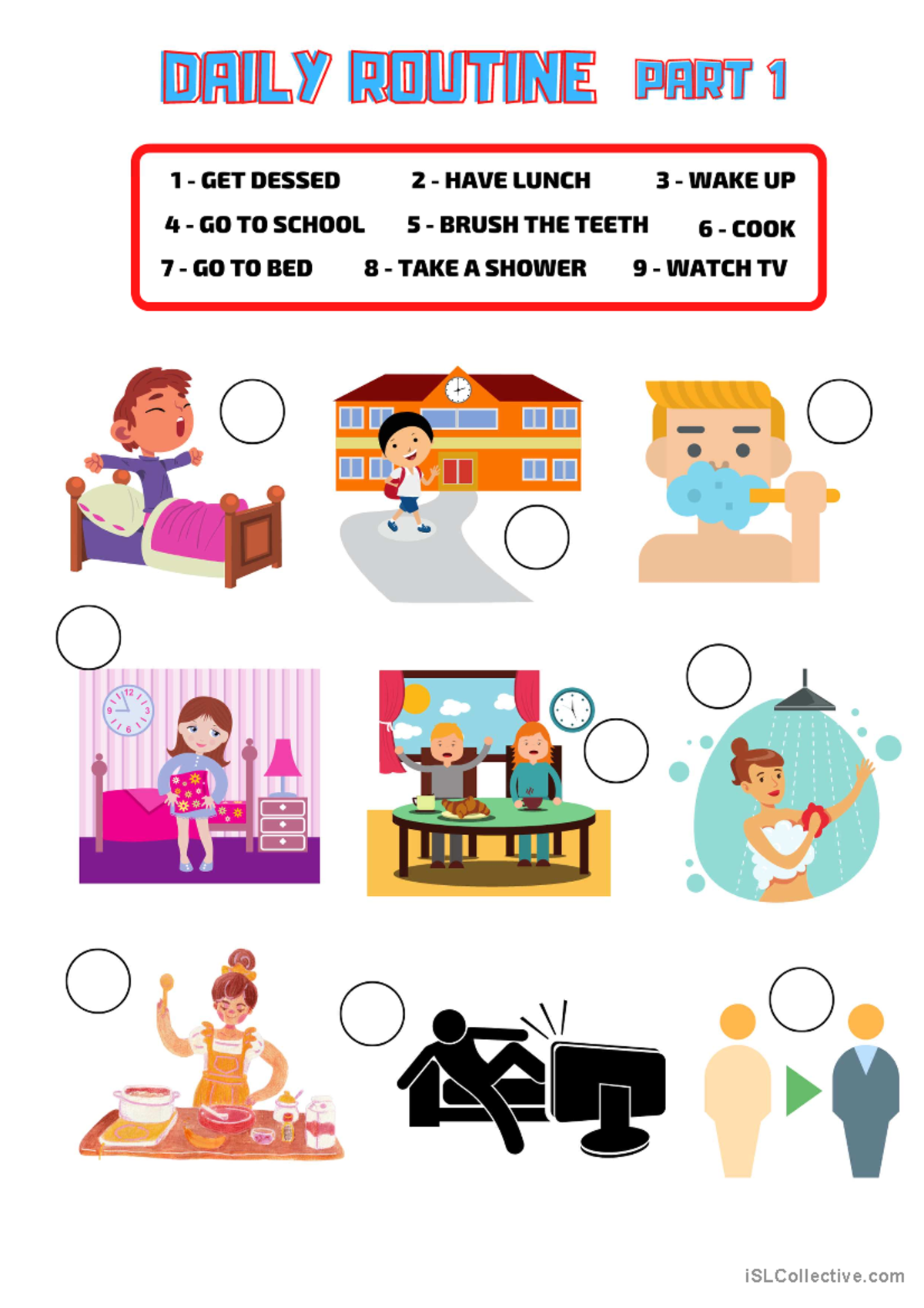 Daily Routine Verbs - documento - Ingles Basico - iSLCollective iSLCollective - Studocu