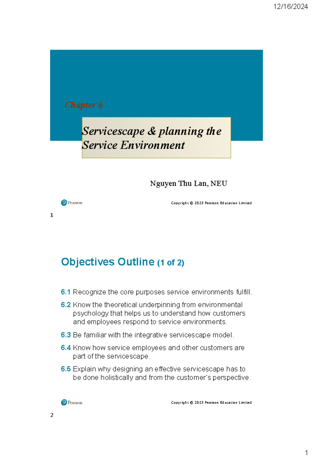Servicescape: Understanding Chapter 6 of Service Environment Concepts ...