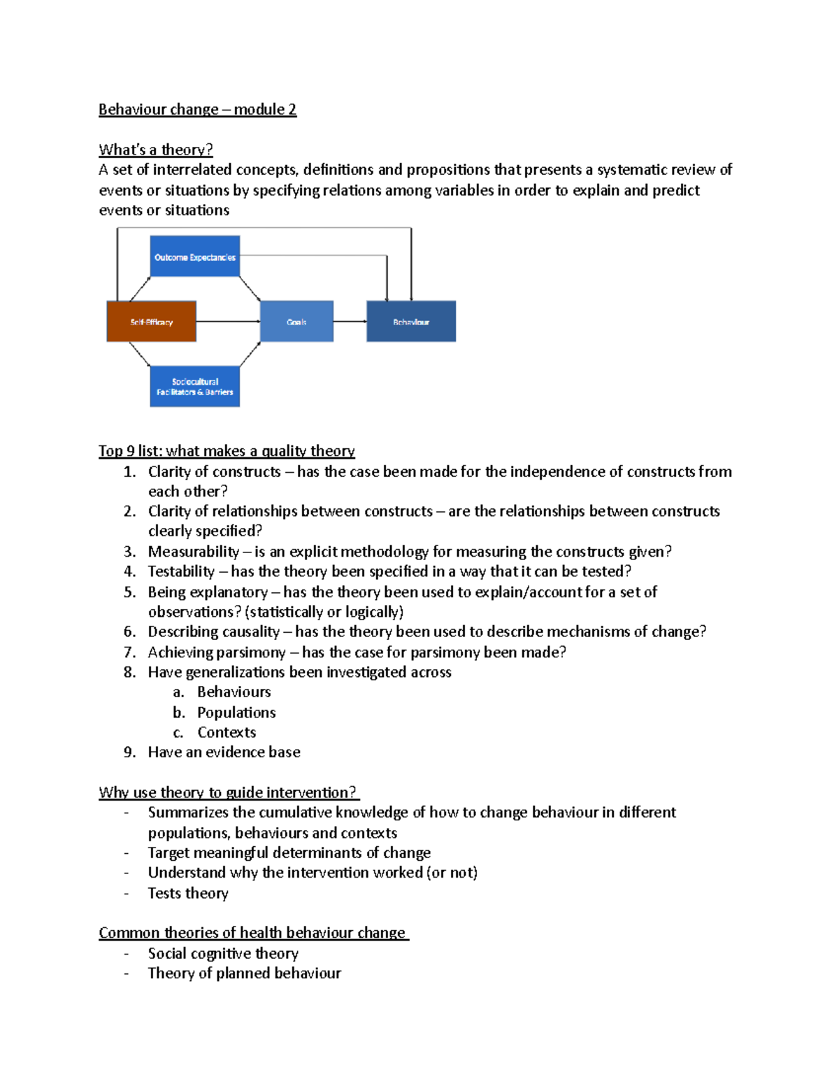 Behaviour change – module 2 - Behaviour change – module 2 What’s a ...