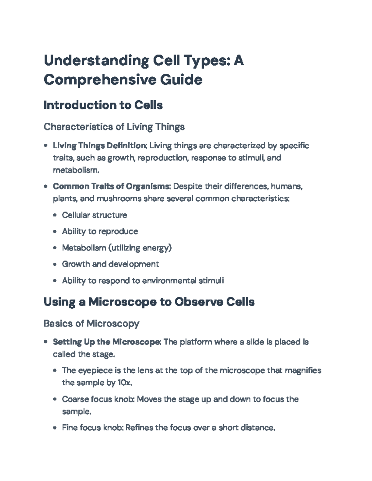 Understanding Cell Types: A Comprehensive Guide for Biology 101 ...