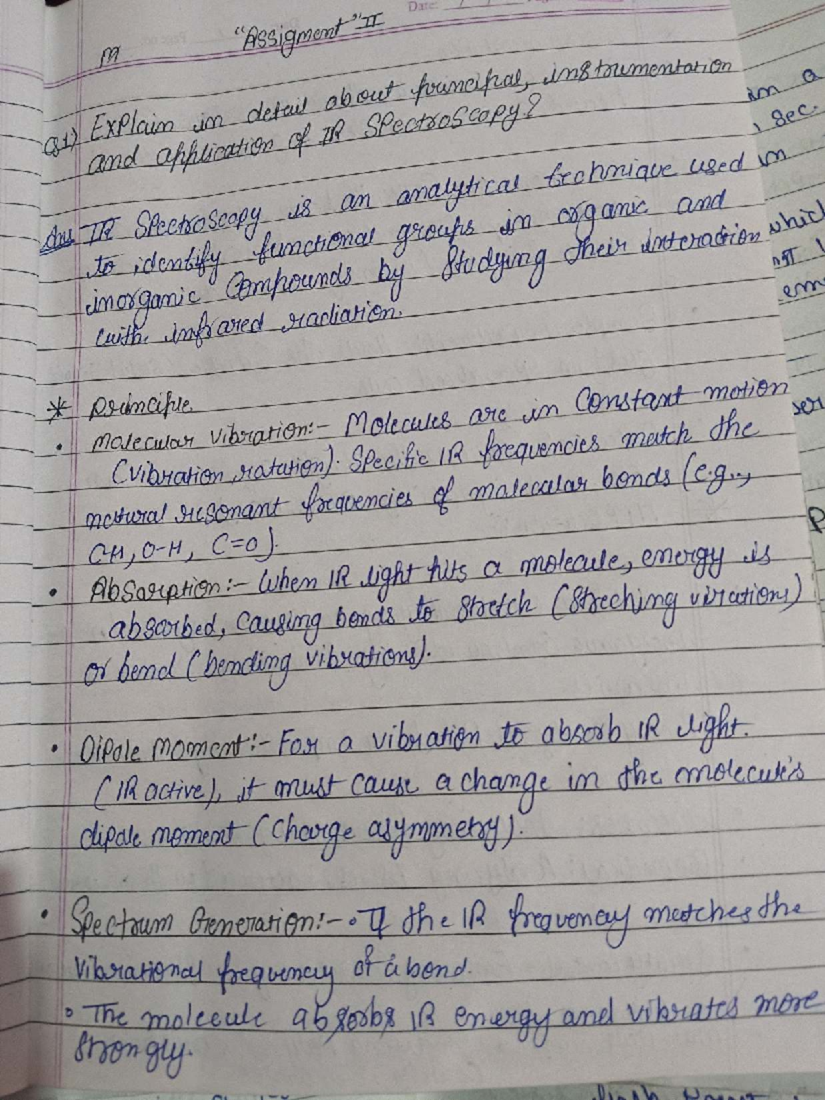 Chemistry Assignment: IR Spectroscopy Principles & Eutectic Systems ...