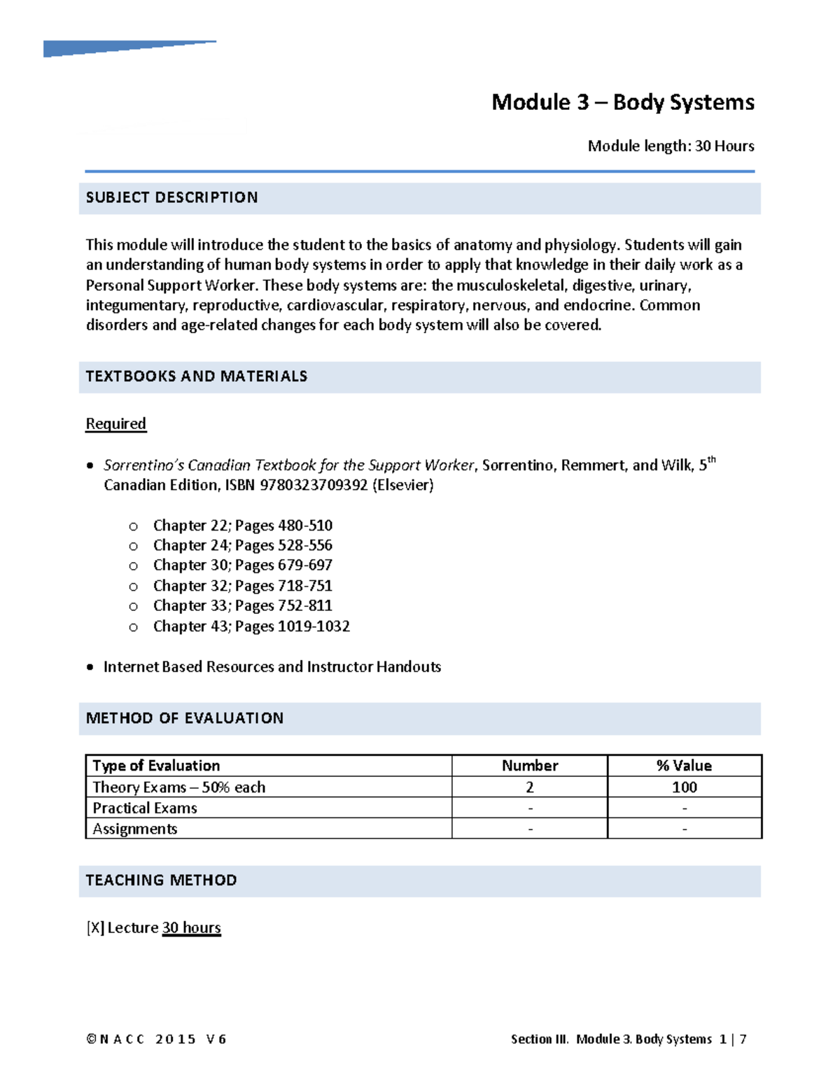 III-3 Body Systems - Body Syestem modeule - Module 3 – Body Systems ...