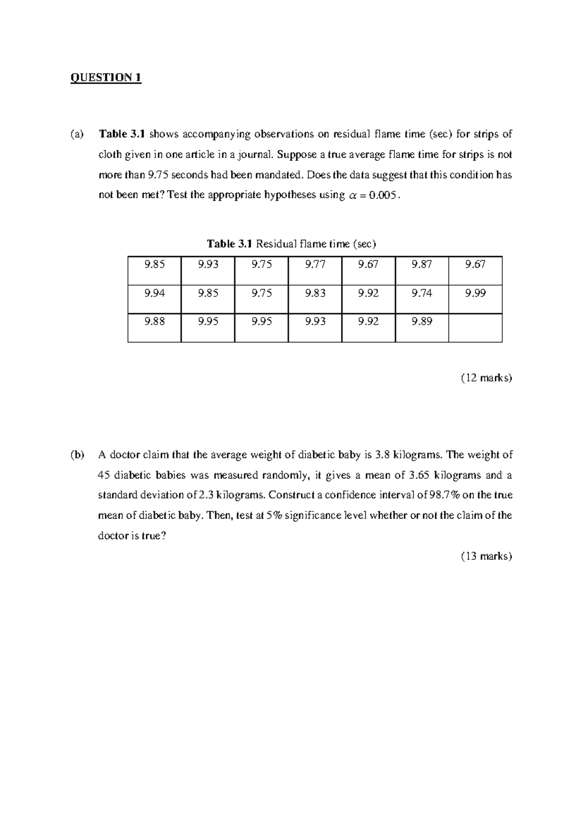 Revision - Statistics (STAT 101) - Hypothesis Testing & Regression ...
