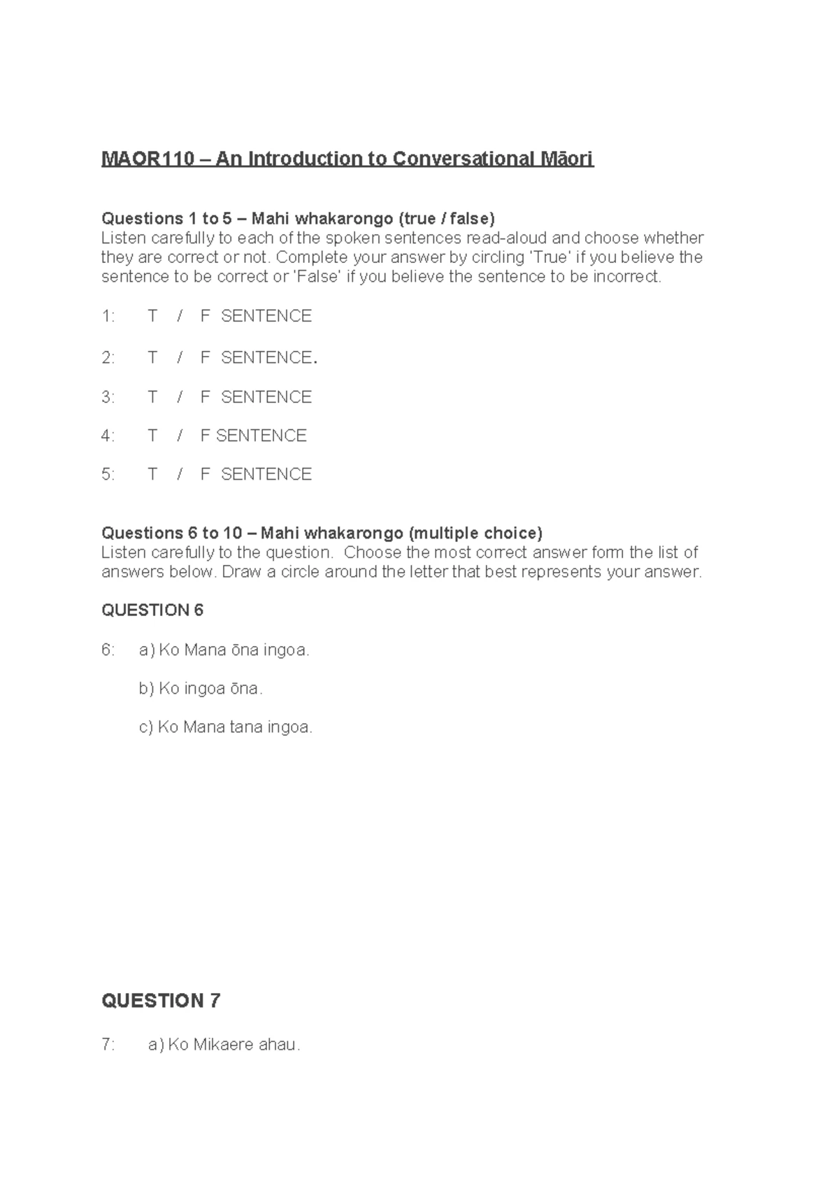 Full Mihi Resource - Putting Together a Mihi for a Hui 1 Tauparapara ...