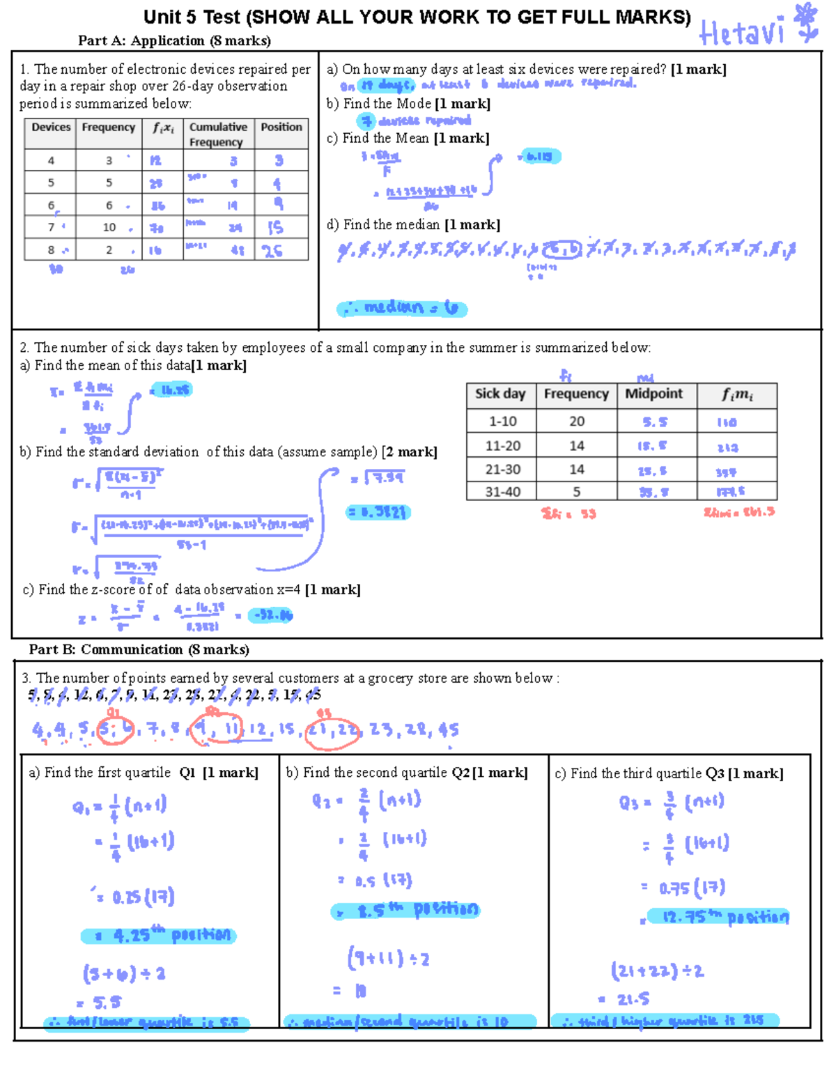 Data Management Unit 5 Test with Solutions and Explanations - Studocu