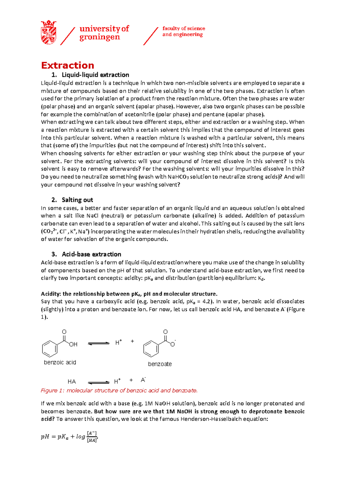 Liquid-Liquid Extraction and Acid-Base Techniques in Chemistry ...