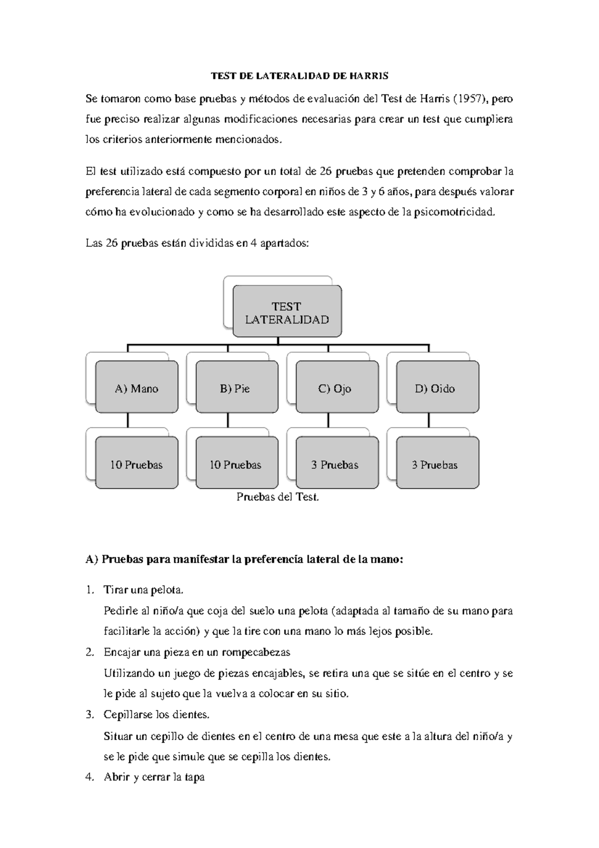 Guía del Test de Lateralidad de Harris para Niños (Incluye 26 Pruebas ...