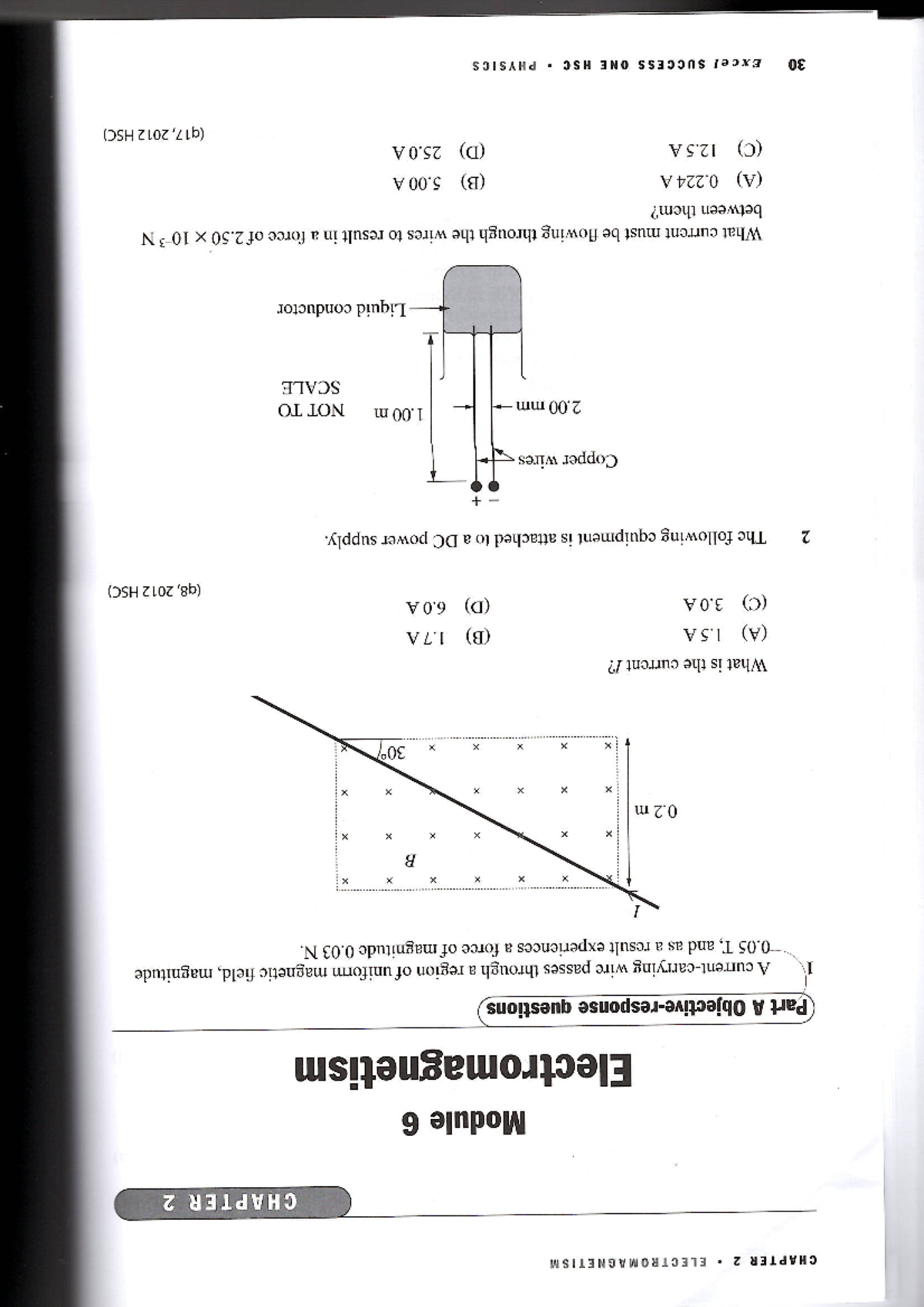 HSC PHYSICS 202001 CHAPTER 2 ELECTROMAGNETISM QUESTIONS & SOLUTIONS ...