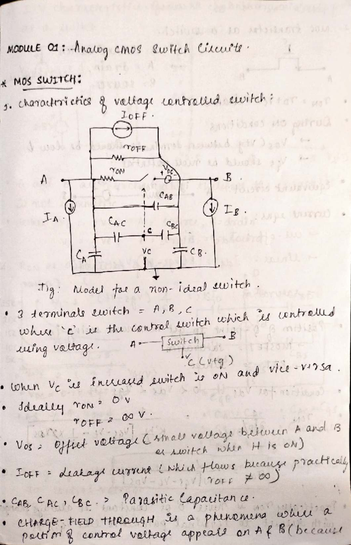 MODULE 01: Analog CMOS Switch Circuits Overview and Analysis - Studocu