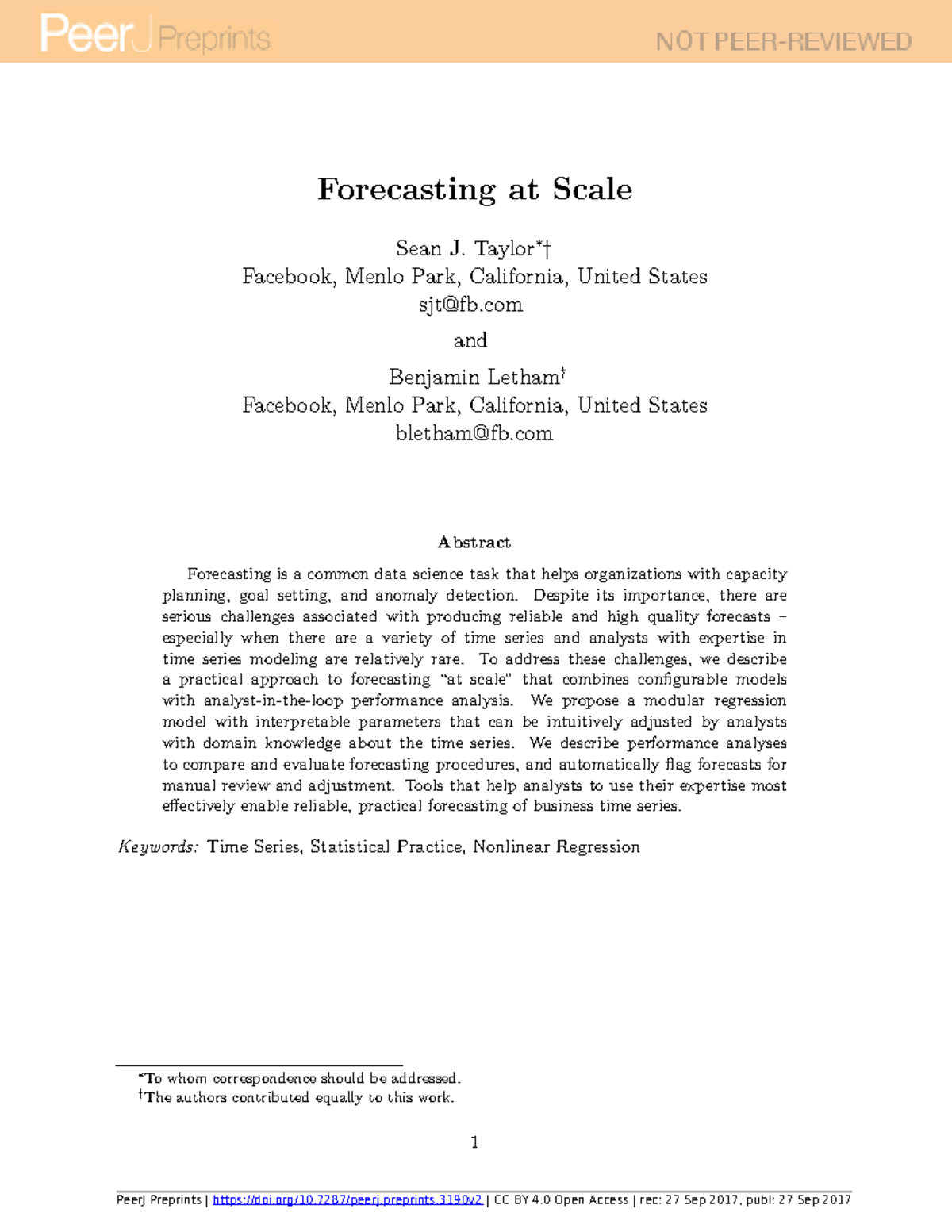 Facebook Prophet Time Series Forecasting Model: A Comprehensive Study ...