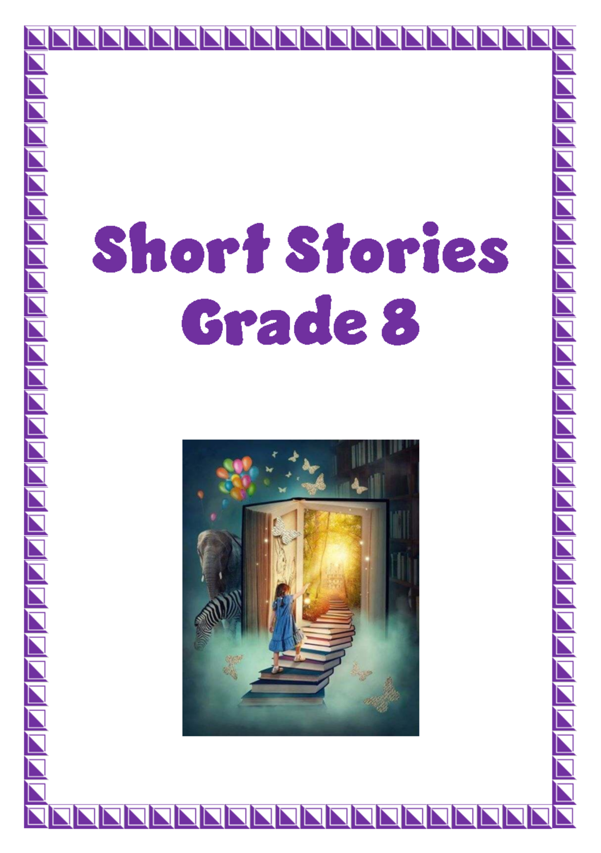 Short Stories Grade 8: Elements, Narrators, and Characters Workbook ...