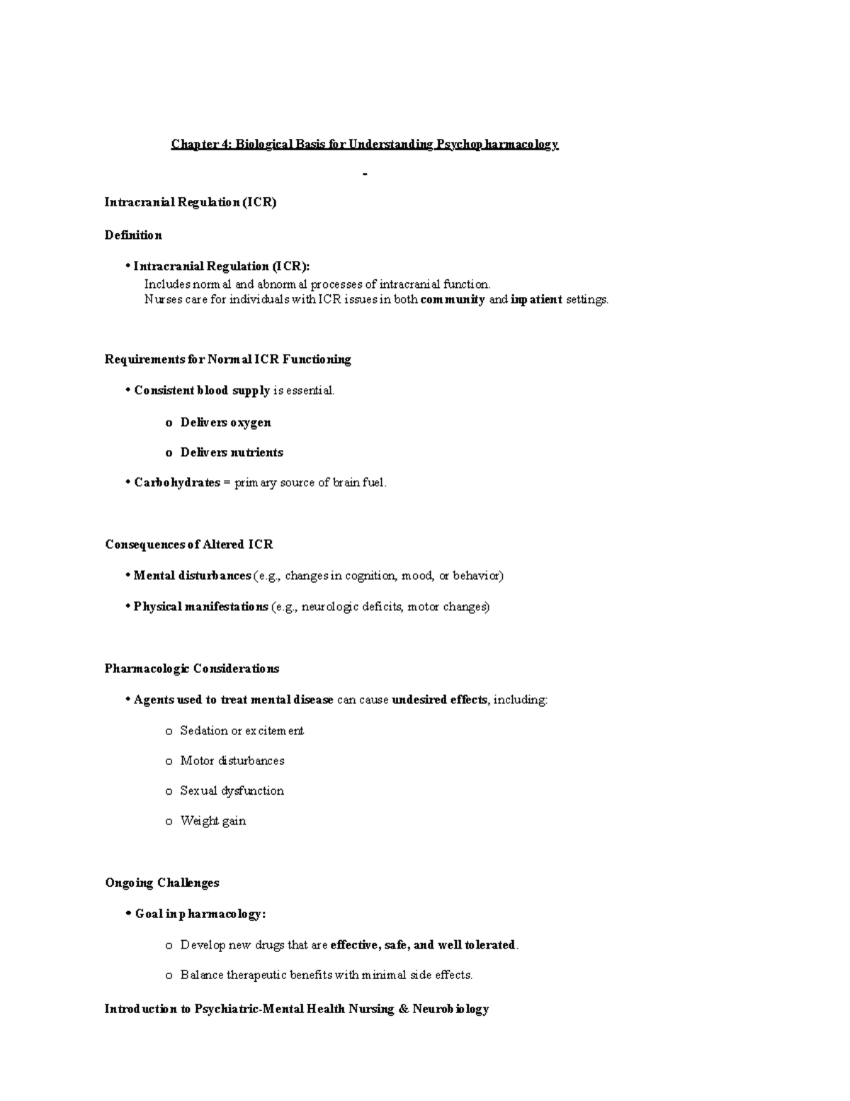 Chapter 4: Biological Basis of Psychopharmacology (Psych Exam 1) - Studocu