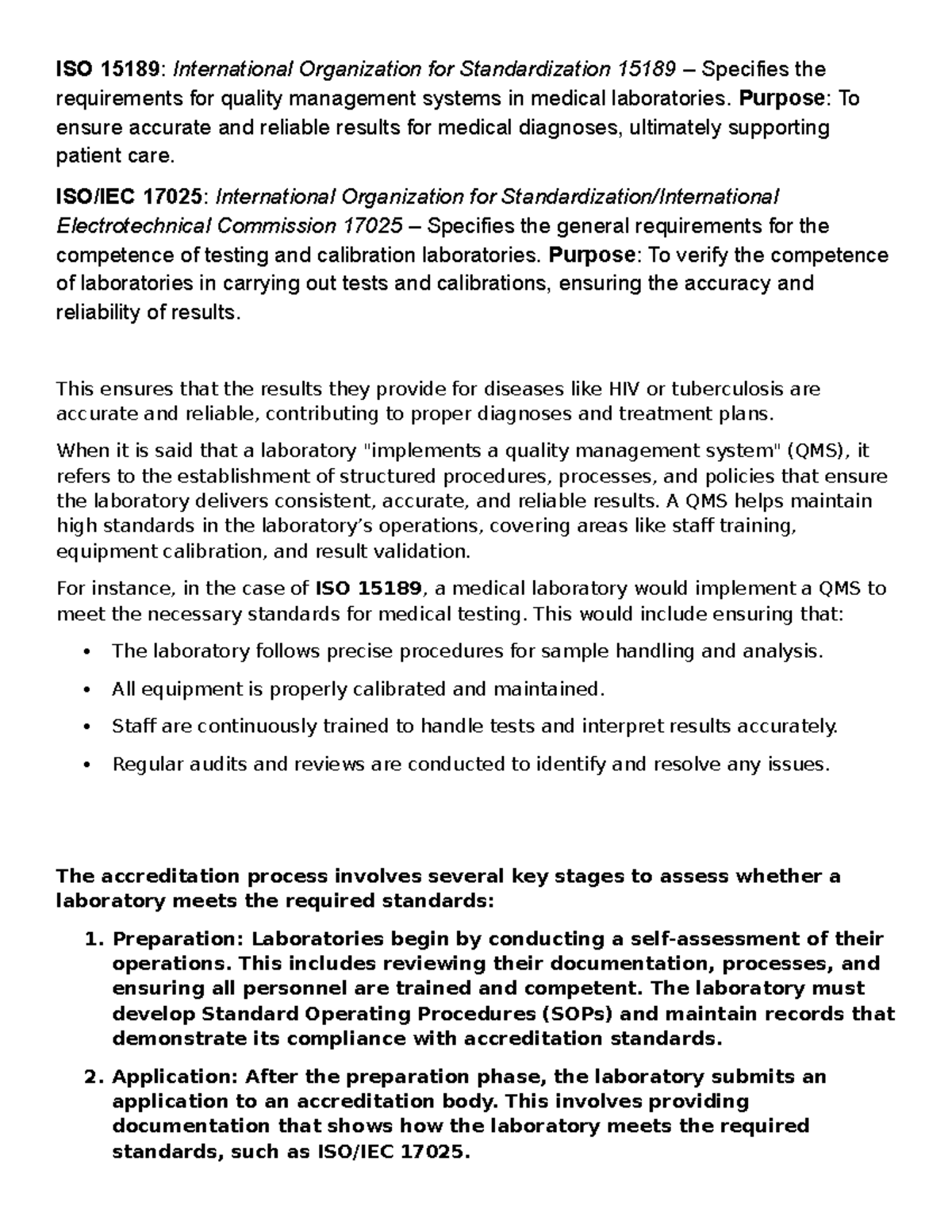 ISO 15189 & 17025: Quality Management in Medical Labs and Accreditation ...