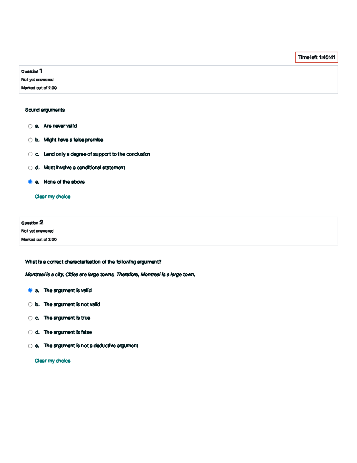 Quiz 1 (Page 1 of 4) - Sound Arguments and Reasoning Concepts - Studocu