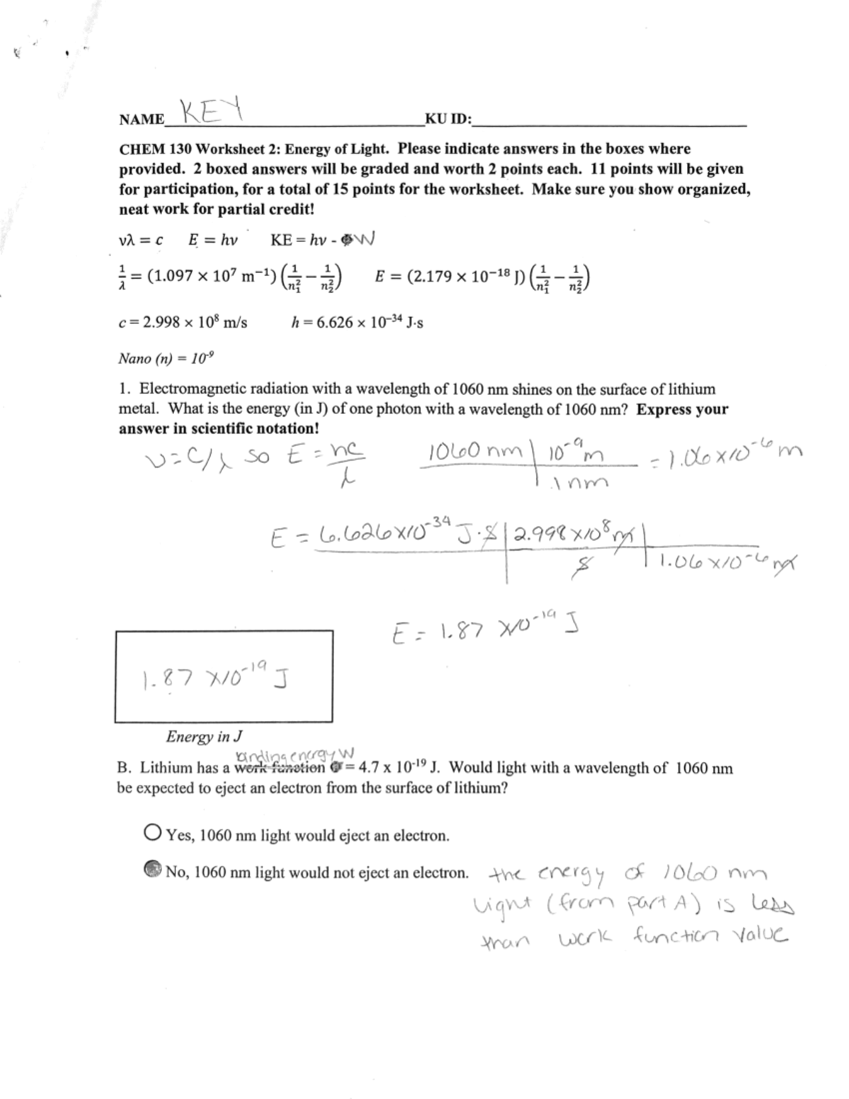 Worksheet 2 - Exploring Light Energy Concepts - Studocu