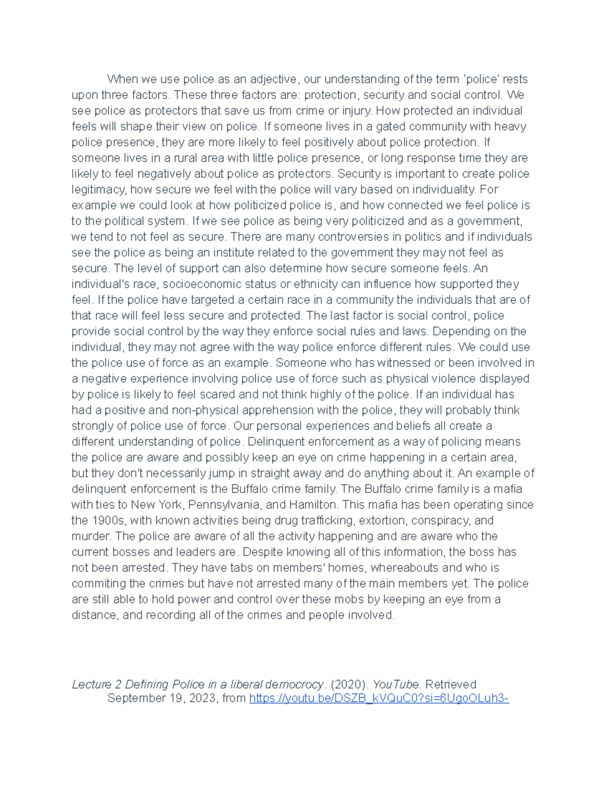 POL 210: Reflection on Police Roles in Society - Module 2 Insights ...