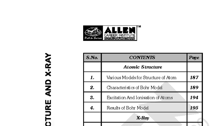Atomic Structure and Bohr Model Analysis for NEET 25 - Studocu