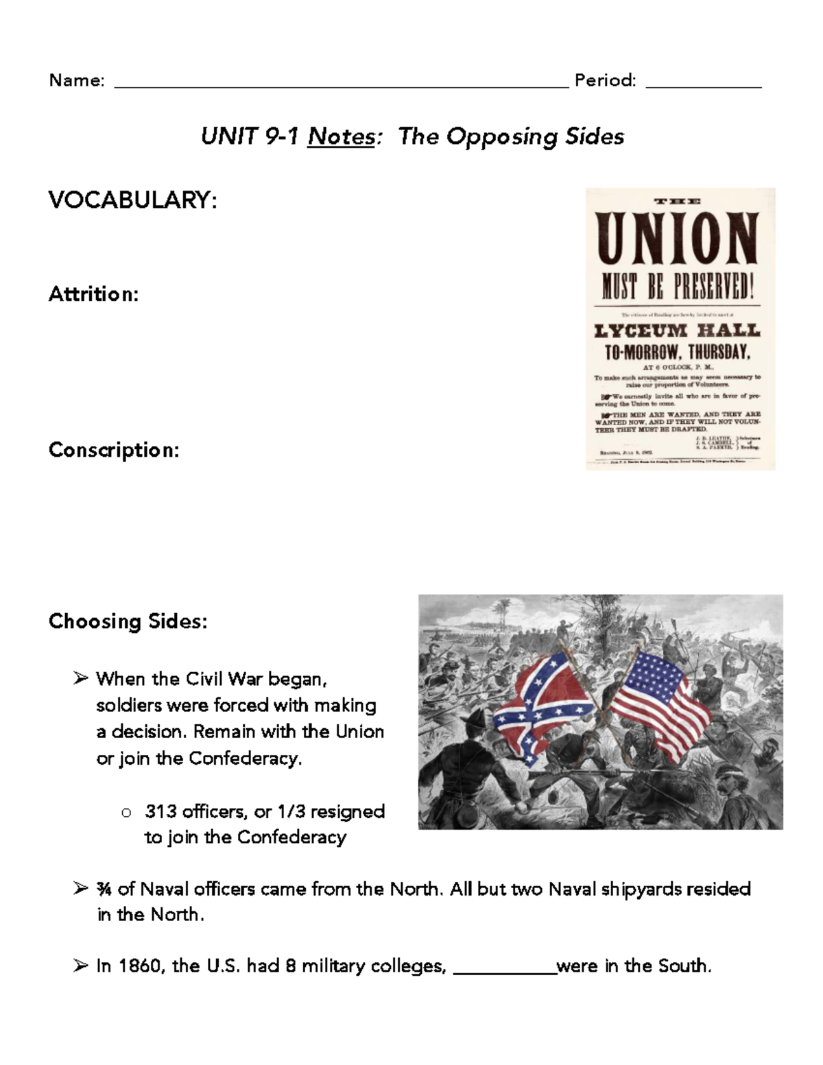 Civil War Unit Notes: Key Battles and Strategies (HIST 2026) - Studocu