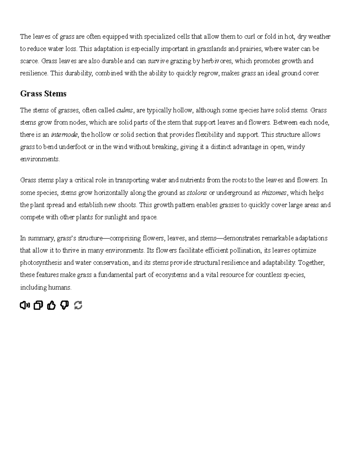 Fcf - Eng: Adaptations of Grass in Various Environments - Studocu