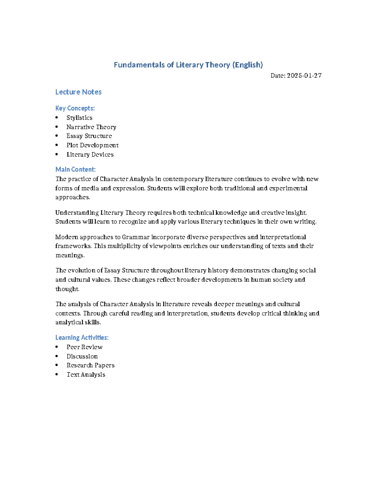 Lecture english 20250127 090236 2 - Fundamentals of Literary Theory ...