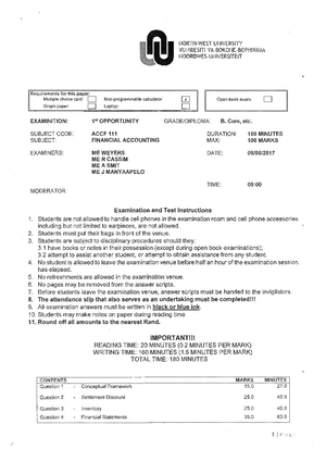 NWU - North-West University - Studocu