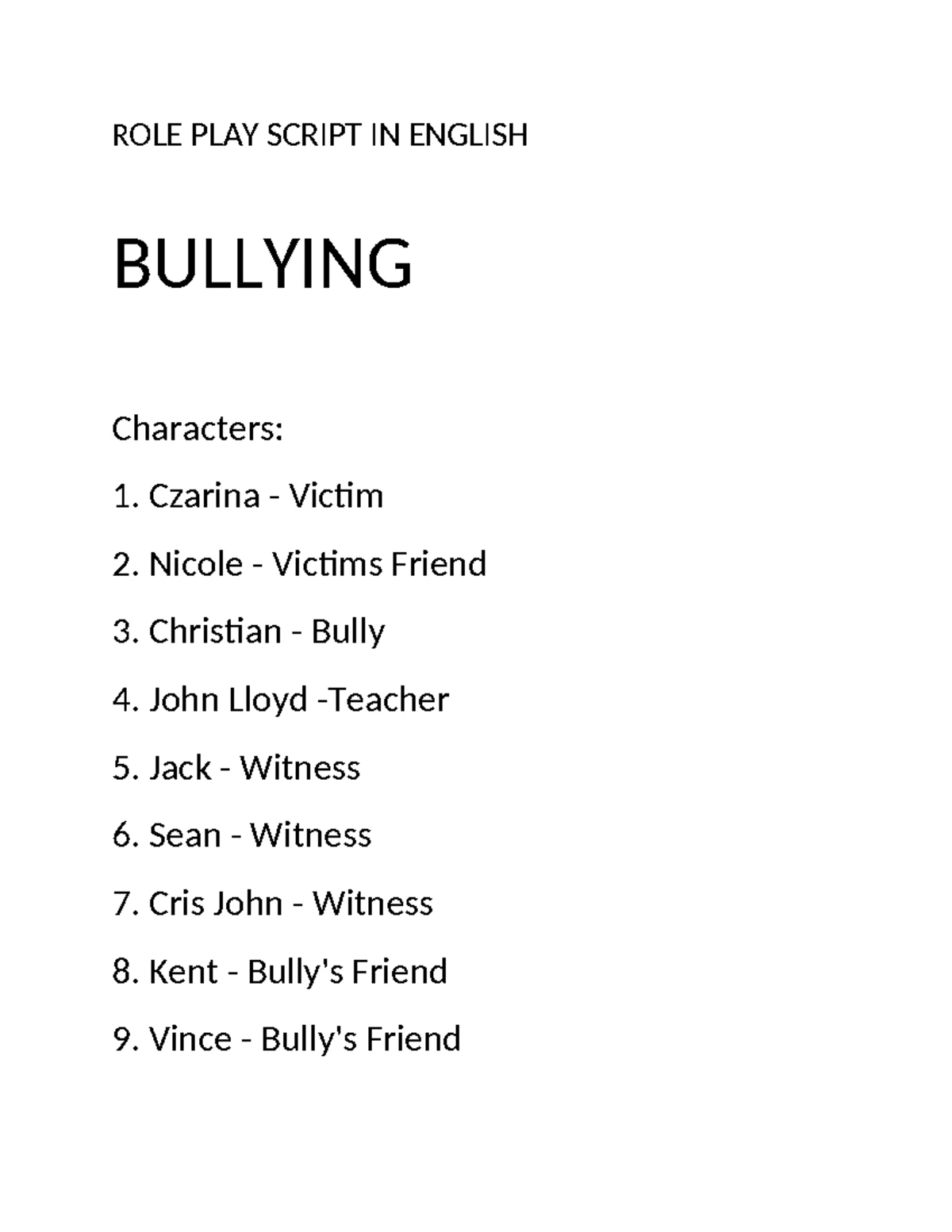 Filipino 1 Identidad - 11/27/ Filipino 1 I. Panuto: Sagutin ang mga ...