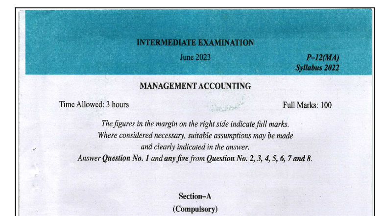 Budget 1 - Suggested Answers for Cost Accounting Exam - Studocu